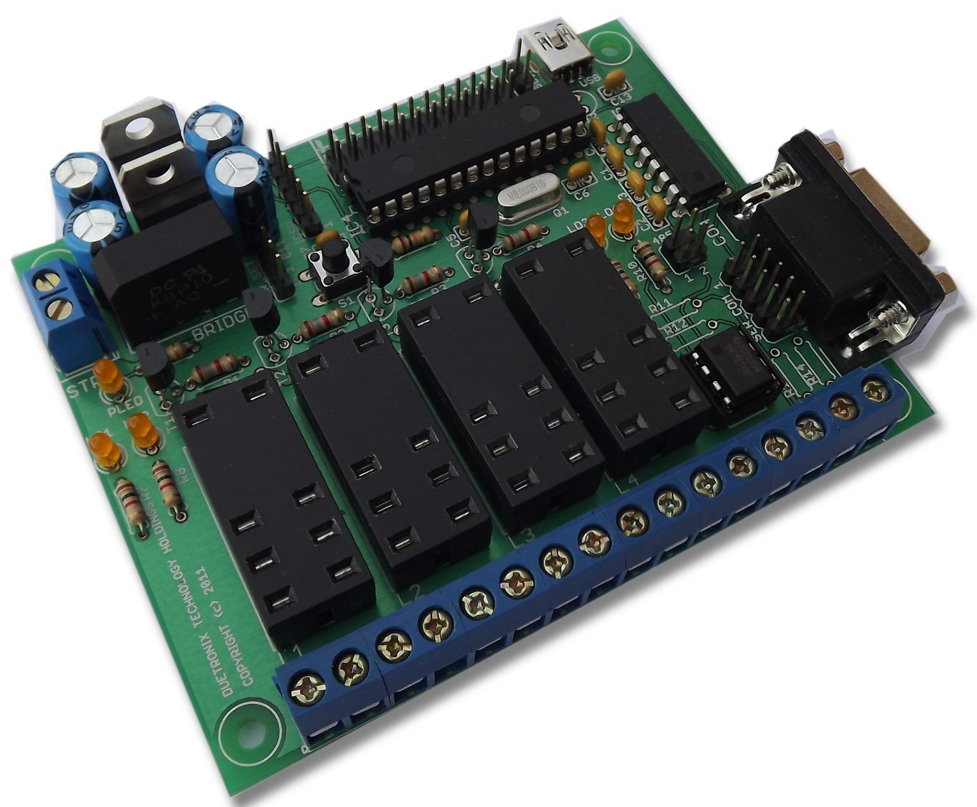 QUAD Relay Control with PIC Microcontroller from ZarCraft on Tindie